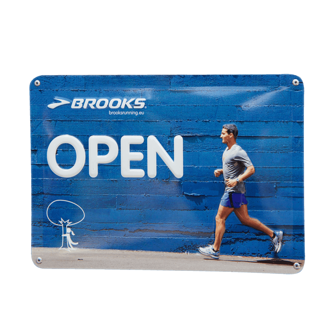 Double Sided Aluminium Sign Open Closed Von Halem GmbH Porcelain Double Sided Aluminium Sign Open Closed Von Halem GmbH Porcelain